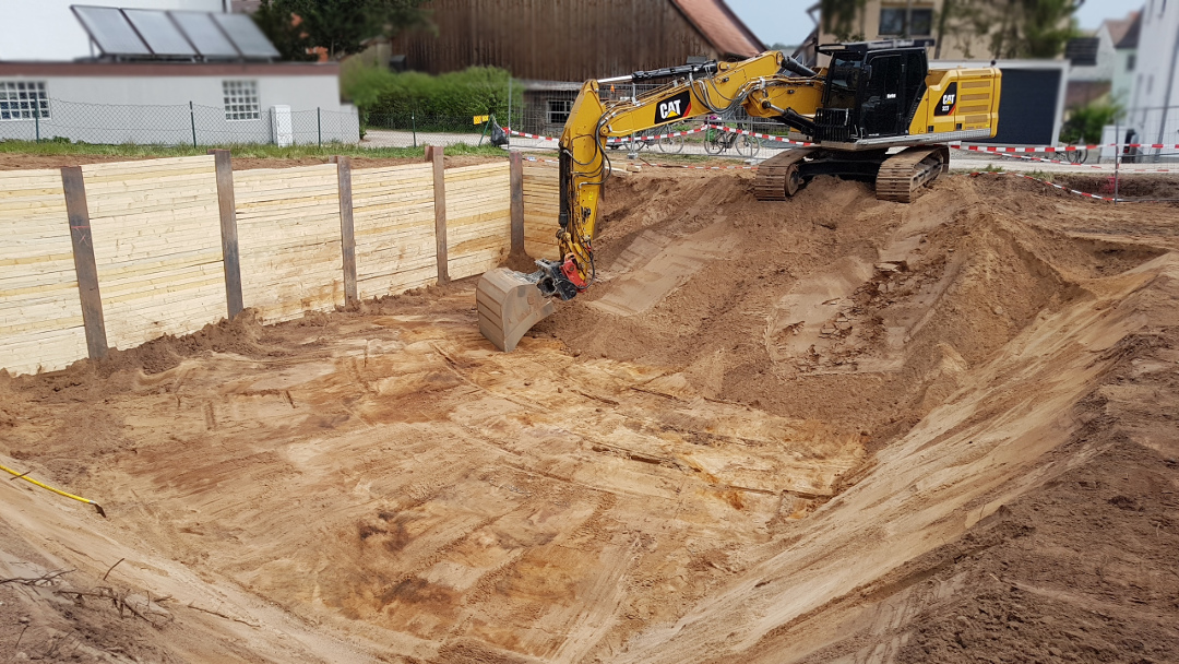 Erdaushub fast fertig | Peter und Franzi bauen ein LUXHAUS